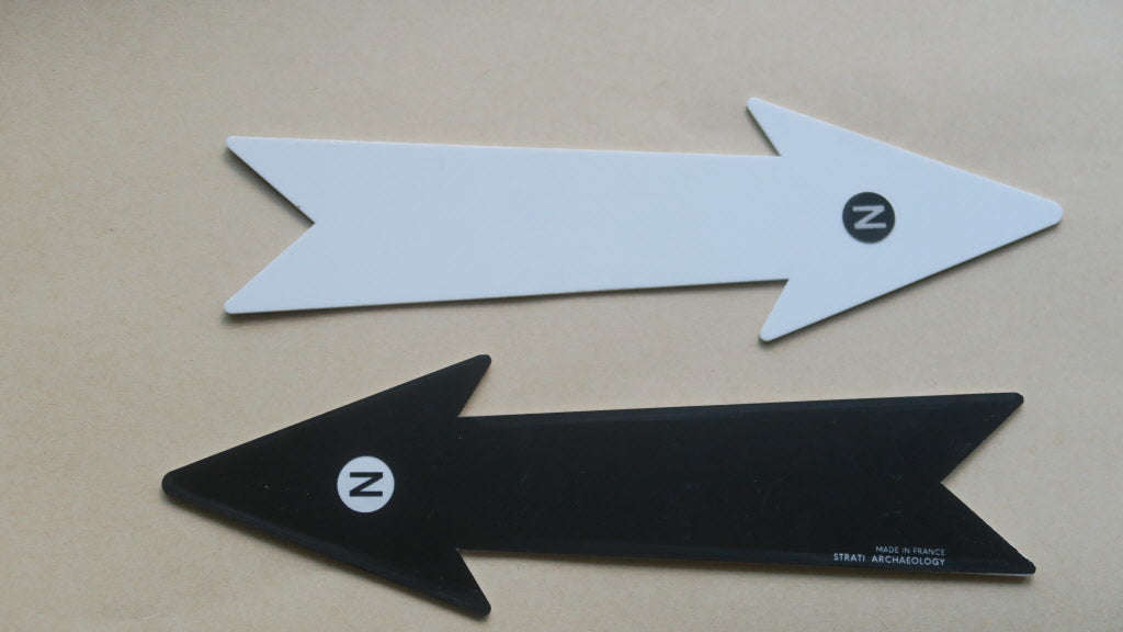 Archaeological north arrows and Colorimeter by Strati Concept